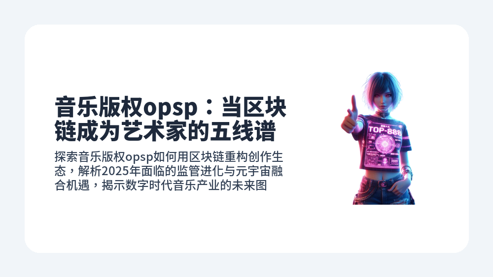 音乐版权opsp：当区块链成为艺术家的五线谱