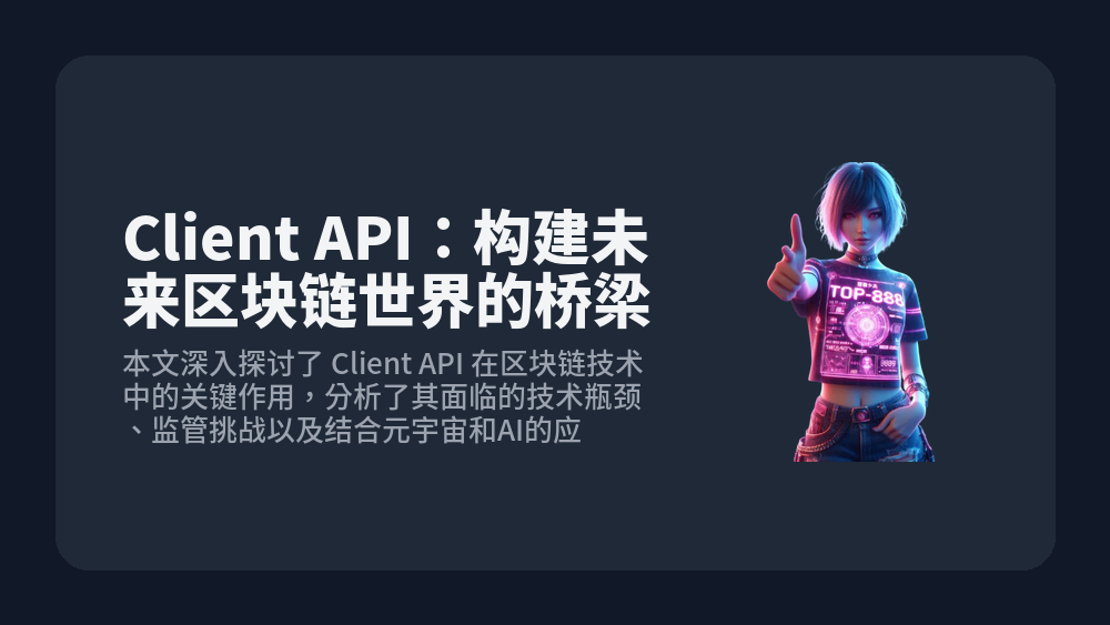 Client API：构建未来区块链世界的桥梁