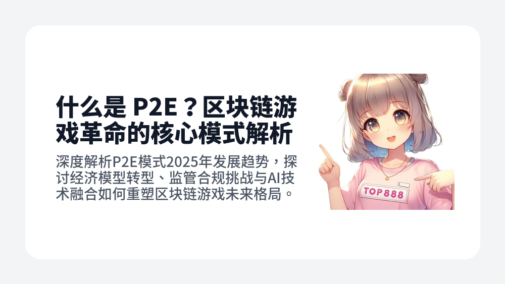 什么是 P2E？区块链游戏革命的核心模式解析