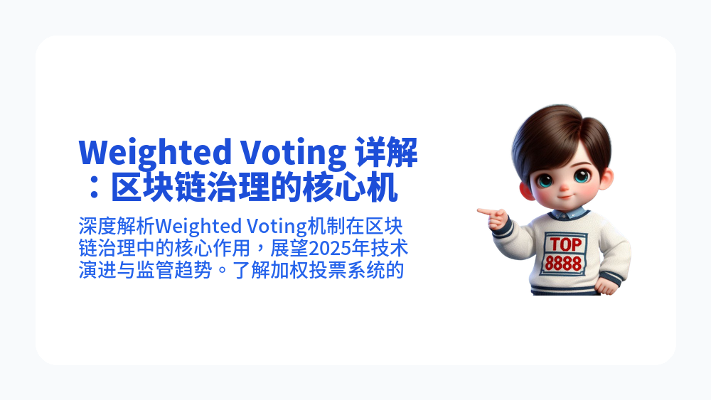 Weighted Voting 详解：区块链治理的核心机制与未来演进