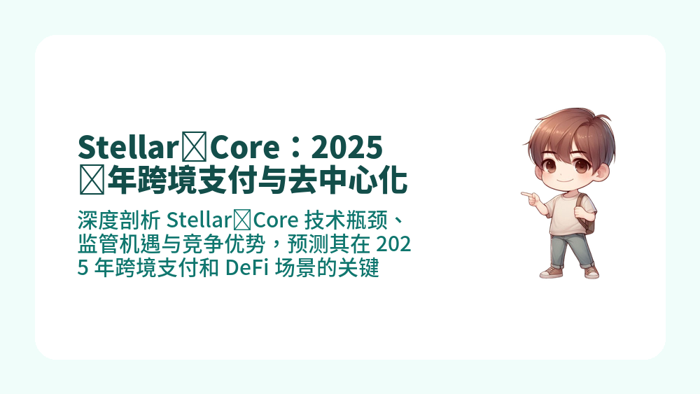 Stellar Core：2025 年跨境支付与去中心化金融的关键引擎